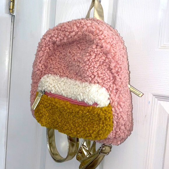 Accessories | Colorful Faux Fur Mini Backpack | Poshmark